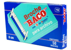 BROCHE BACO ARCHIVO 8 CMS C/50 - Toner y Papelería a Domicilio